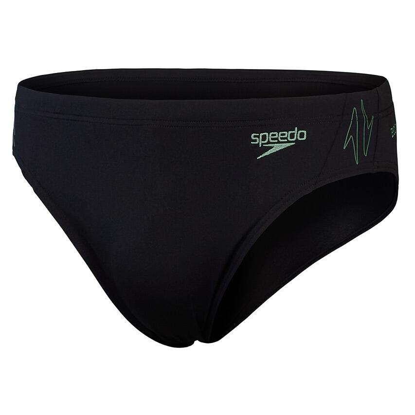 Slip da bagno Speedo 7cm Hyperboom Splice Nero/Verde SPEEDO | Decathlon
