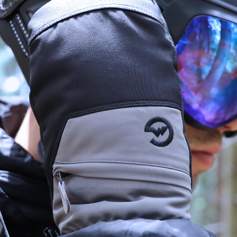 STOMP SHORT Moufles Homme GUN METAL/BLACK/CHAR GORDINI | Decathlon