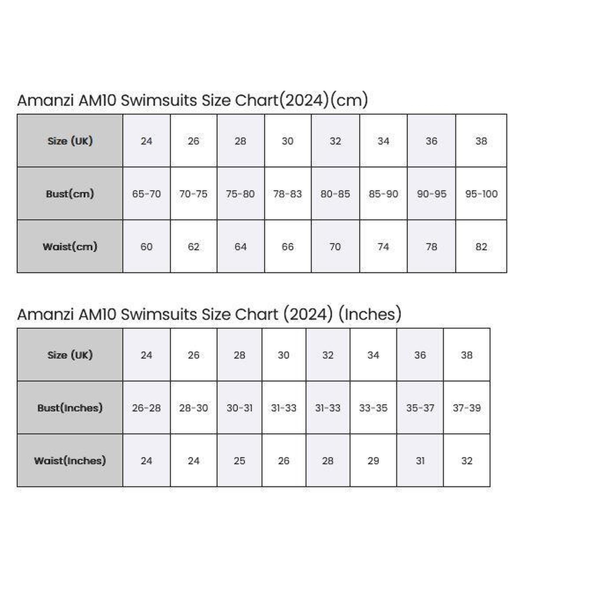 Maillot de bain dos nageur AMANZI Petal Pop Pro - Taille UK 26 AMANZI ...