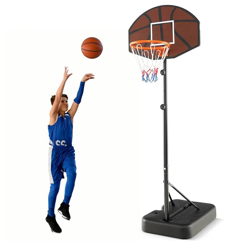 TIMELESS TOOLS - Coș de baschet reglabil pe înălțime pentru copii, maro ...