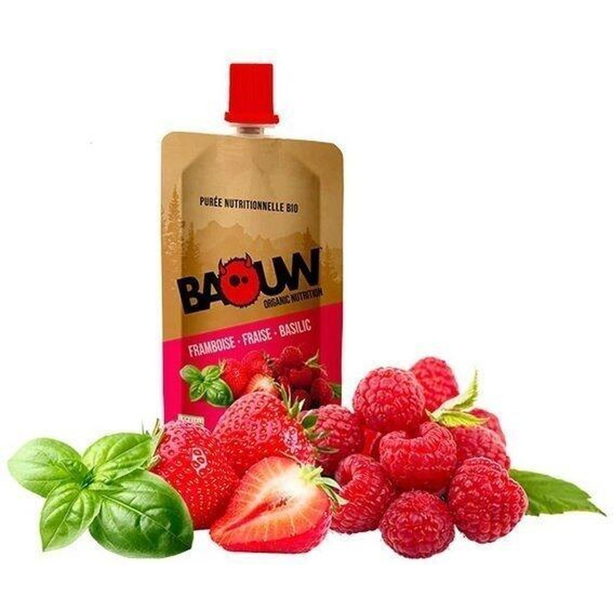 Baouw Energy Endurance Purée Framboise Fraise Basilic BAOUW - Decathlon