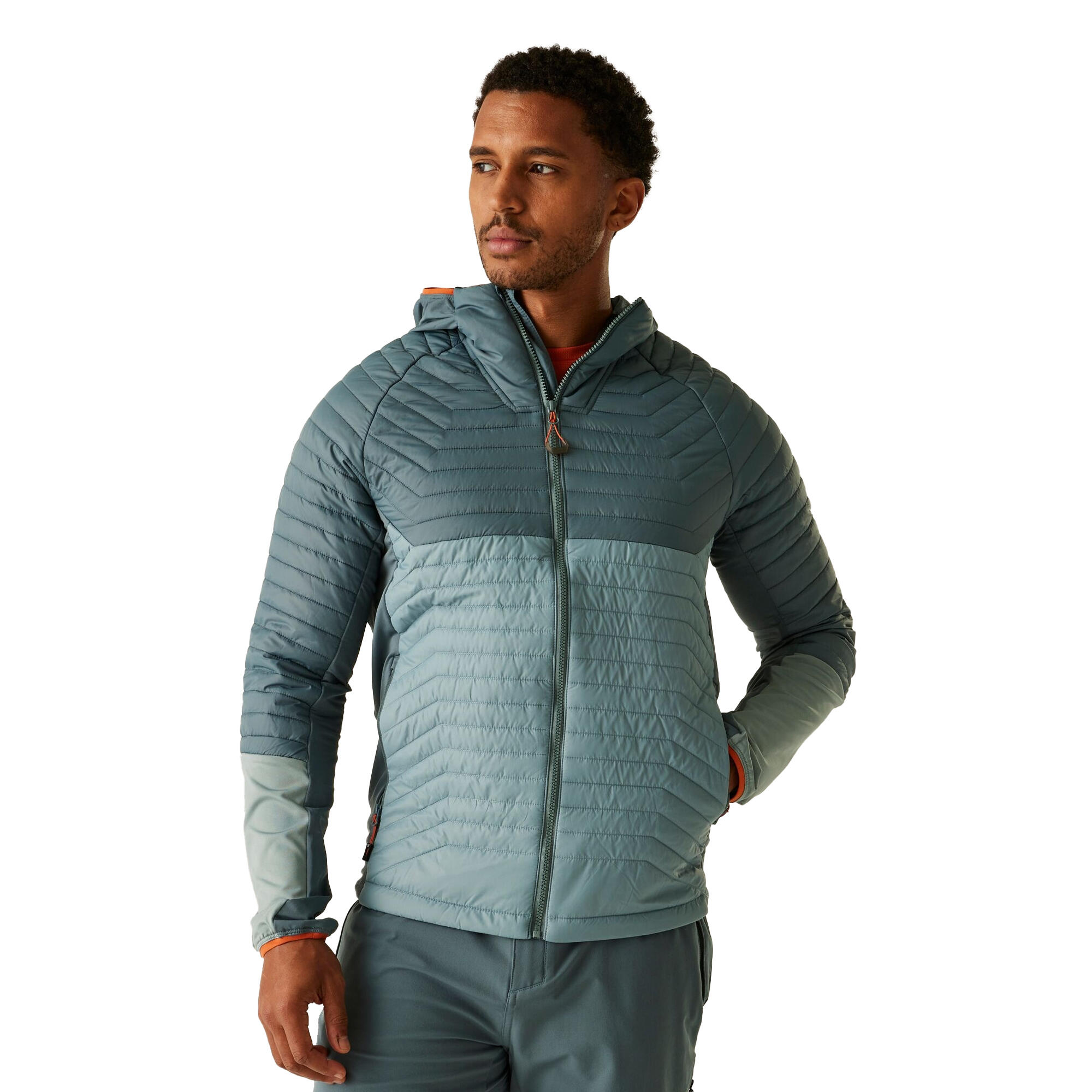 Mens Descending II Hybrid Jacket (Stormy Weather/Lead Grey) | Decathlon