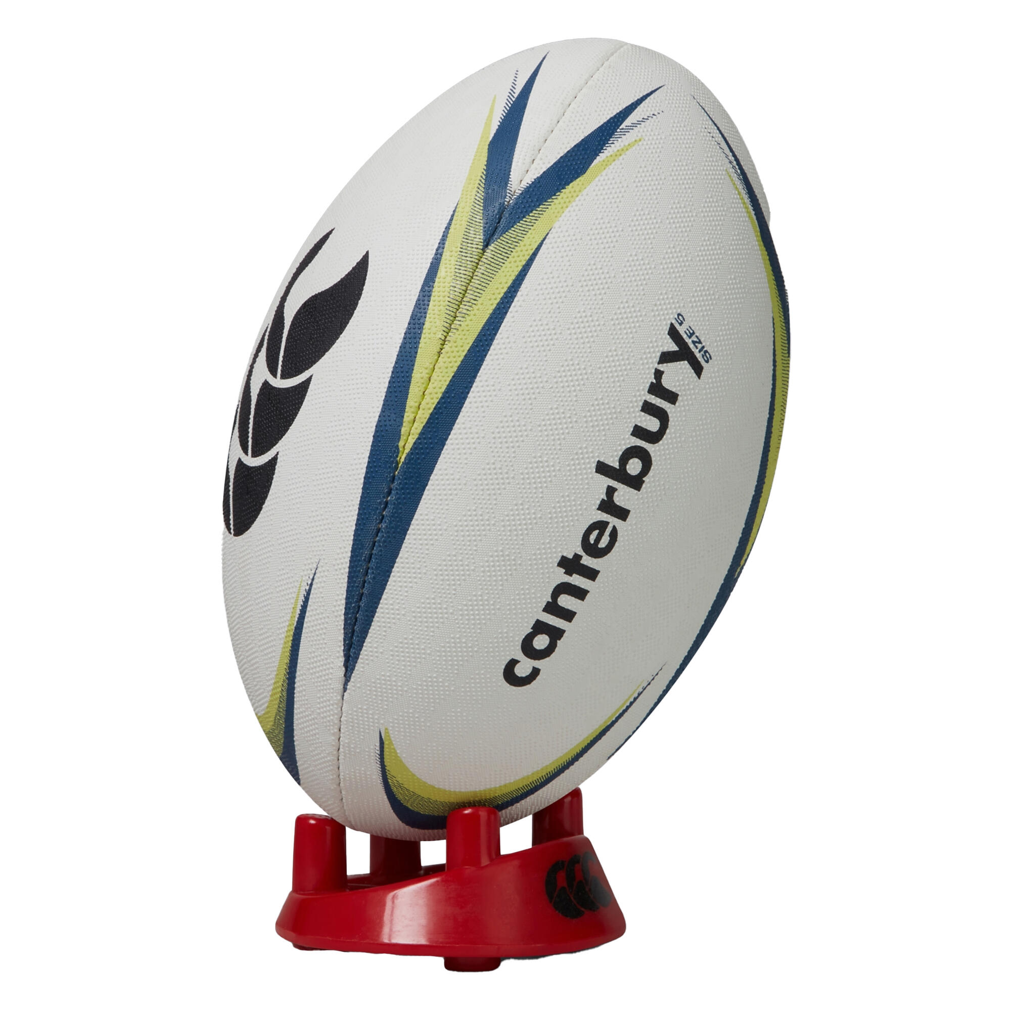 Mentre Logo Rugby Ball (White/Lime/Blue) CANTERBURY | Decathlon