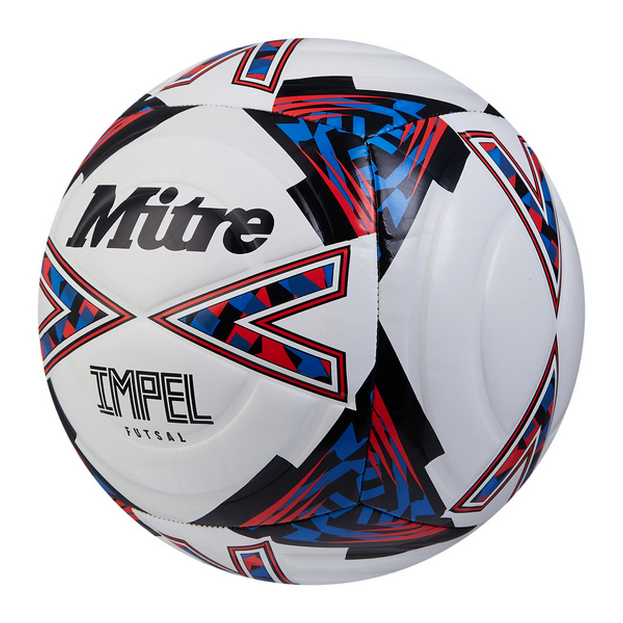 Impel Logo Futsal Football (White/Black/Red) MITRE | Decathlon