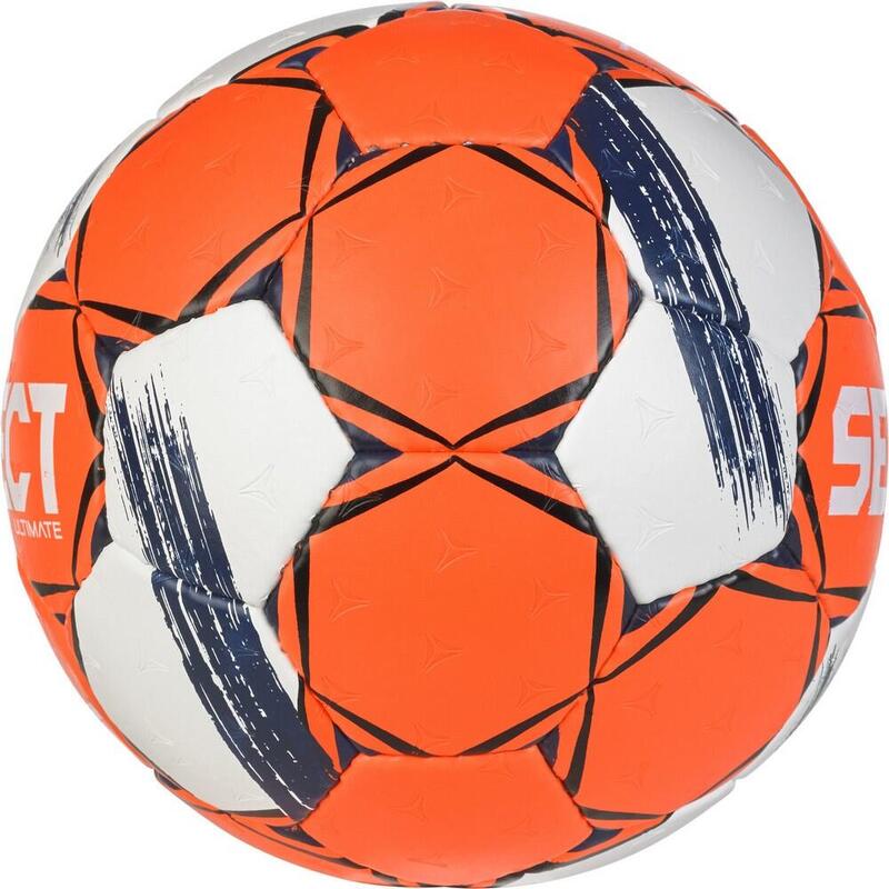 Ballon De Handball ULTIMATE EUROPEAN LEAGUE V24 (Orange / Blanc) SELECT ...