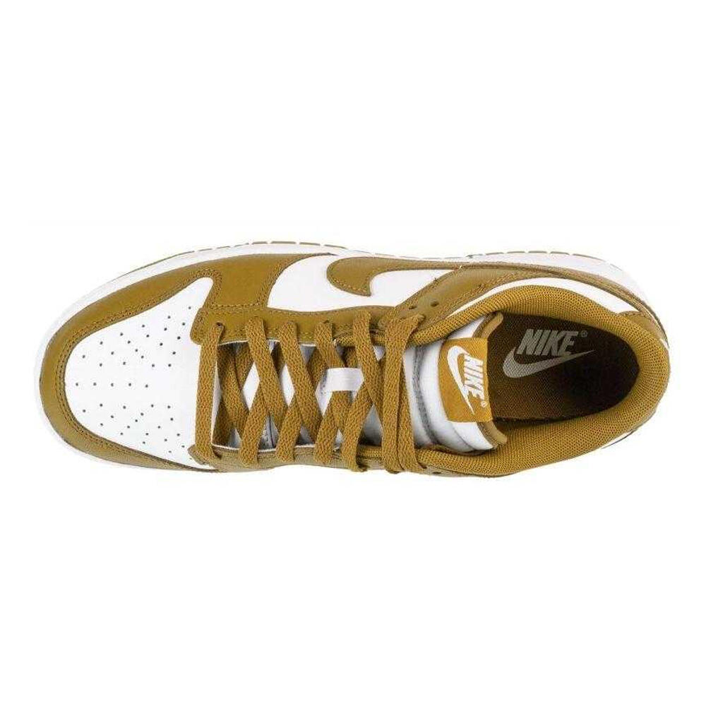 Heren Dunk Retro Leather Lage Sportschoenen (Wit, Groen) | Decathlon