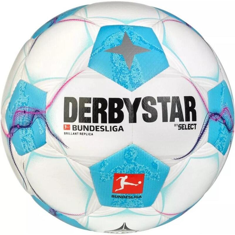 Ballon De Foot DERBYSTAR BUNDESLIGA BRILLANT REPLICA V24 (Blanc / Bleu ...