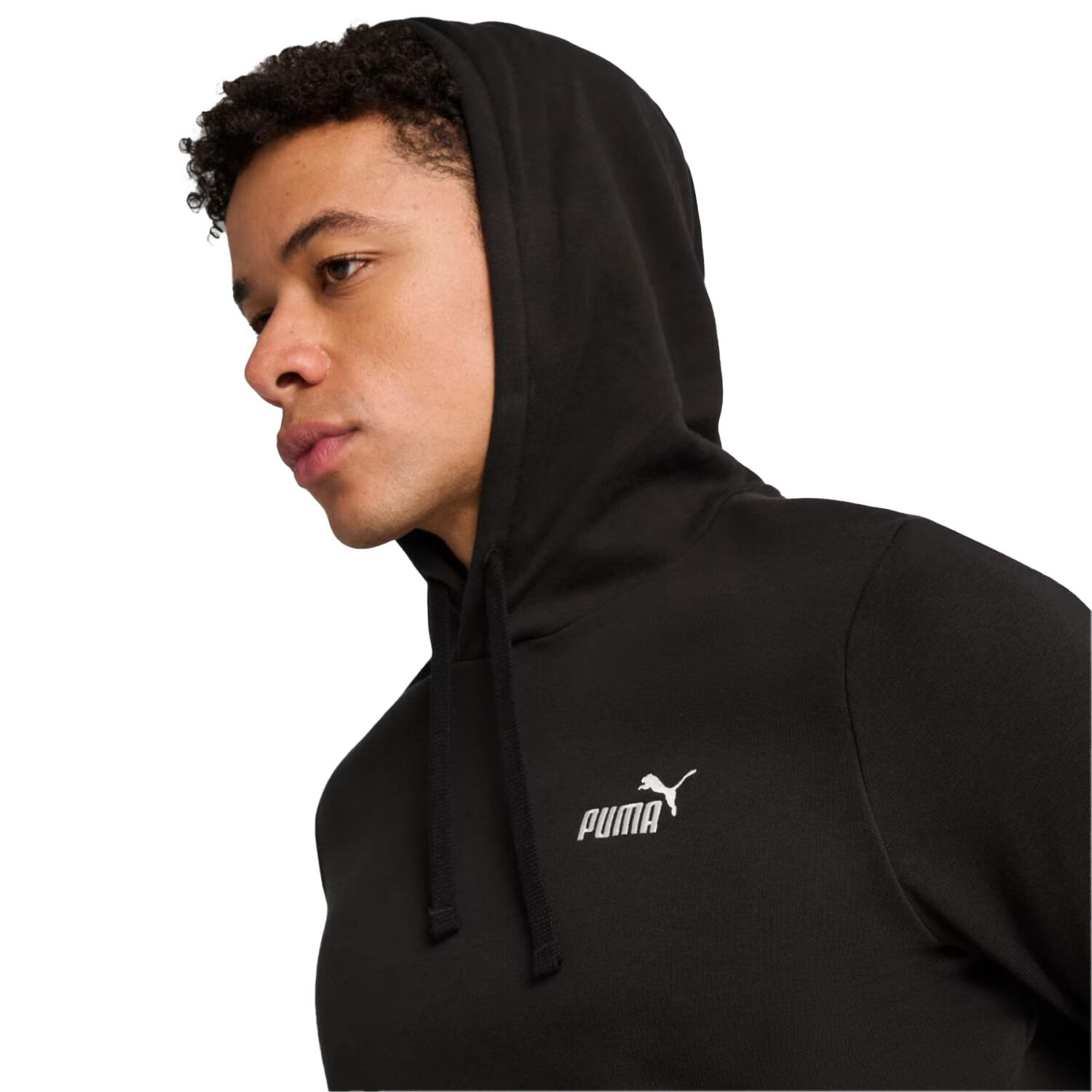 Felpa Con Cappuccio Logo Piccolo Uomo Puma ESS No.1 Nero PUMA | Decathlon