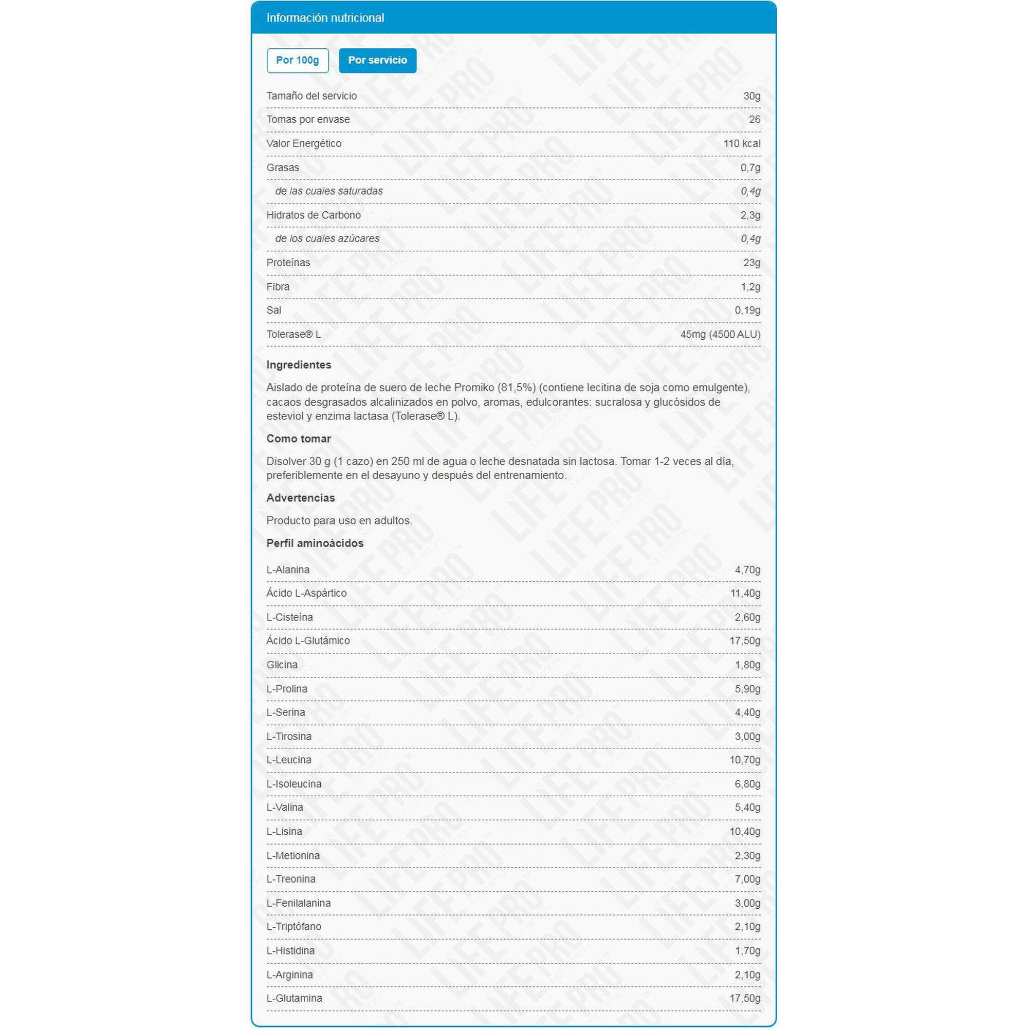 Izolátum Zero CFM PROCAO - 800g Procao LifePRO LIFEPROOF - Decathlon