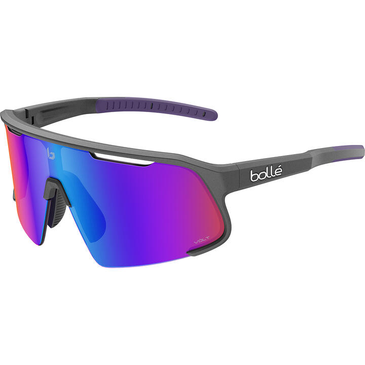 Lunettes de soleil Bollé SPEEDCHASER Titanium Matte - Volt Ultraviolet ...