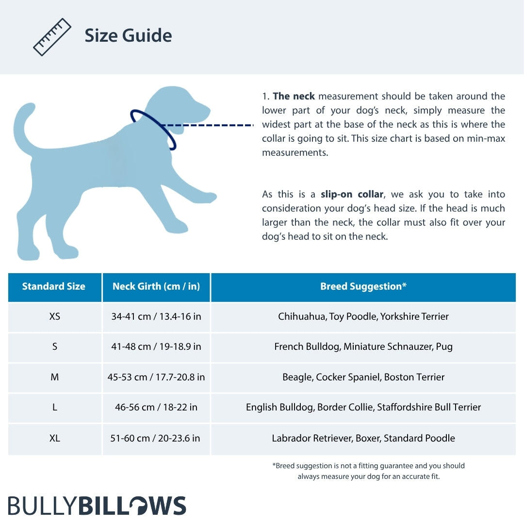 4cm Slip on Dog Collar | Foam Padded - Black x Orange BULLYBILLOWS ...