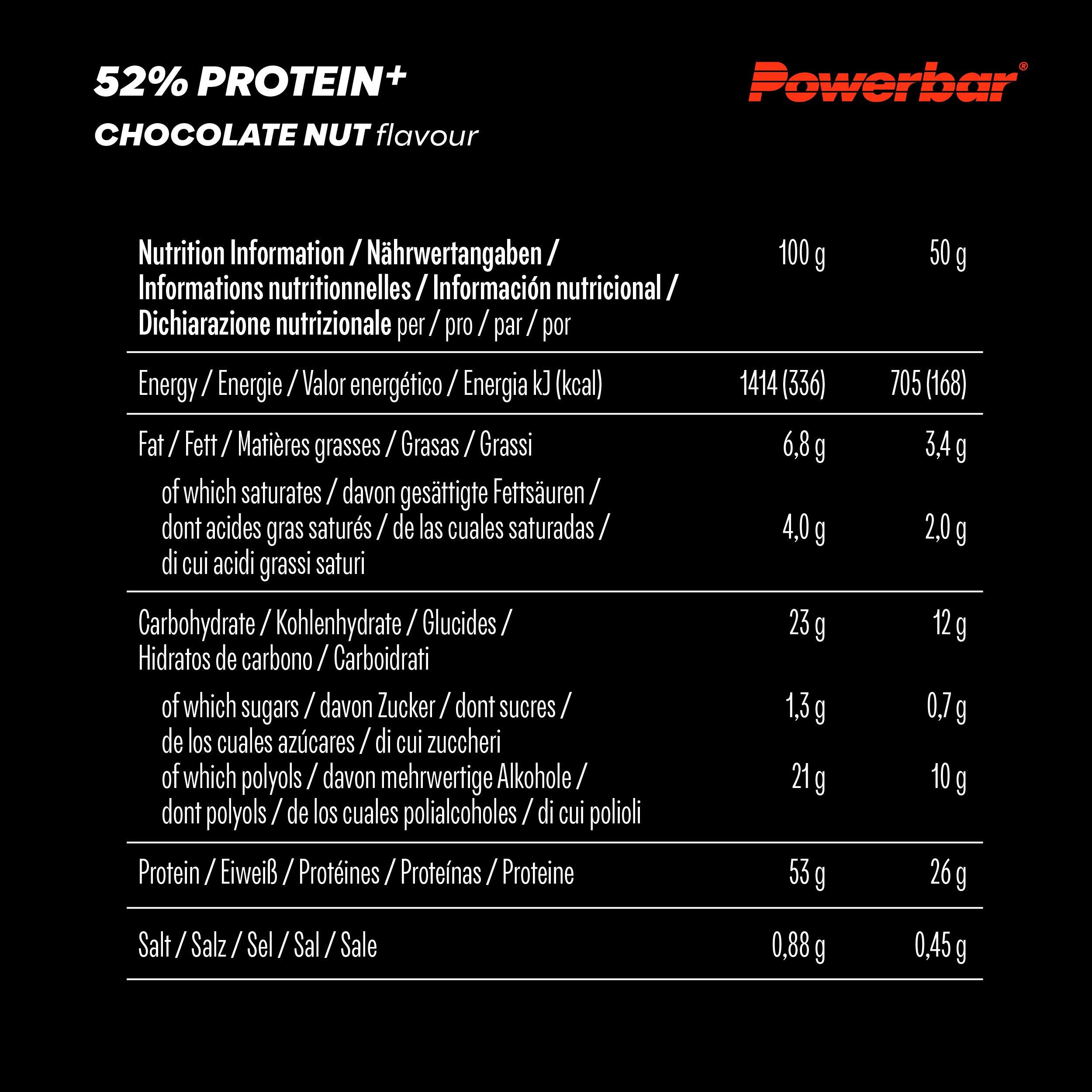 Set van 20 repen PowerBar 52% ProteinPlus Low Sugar Cookies & Cream ...