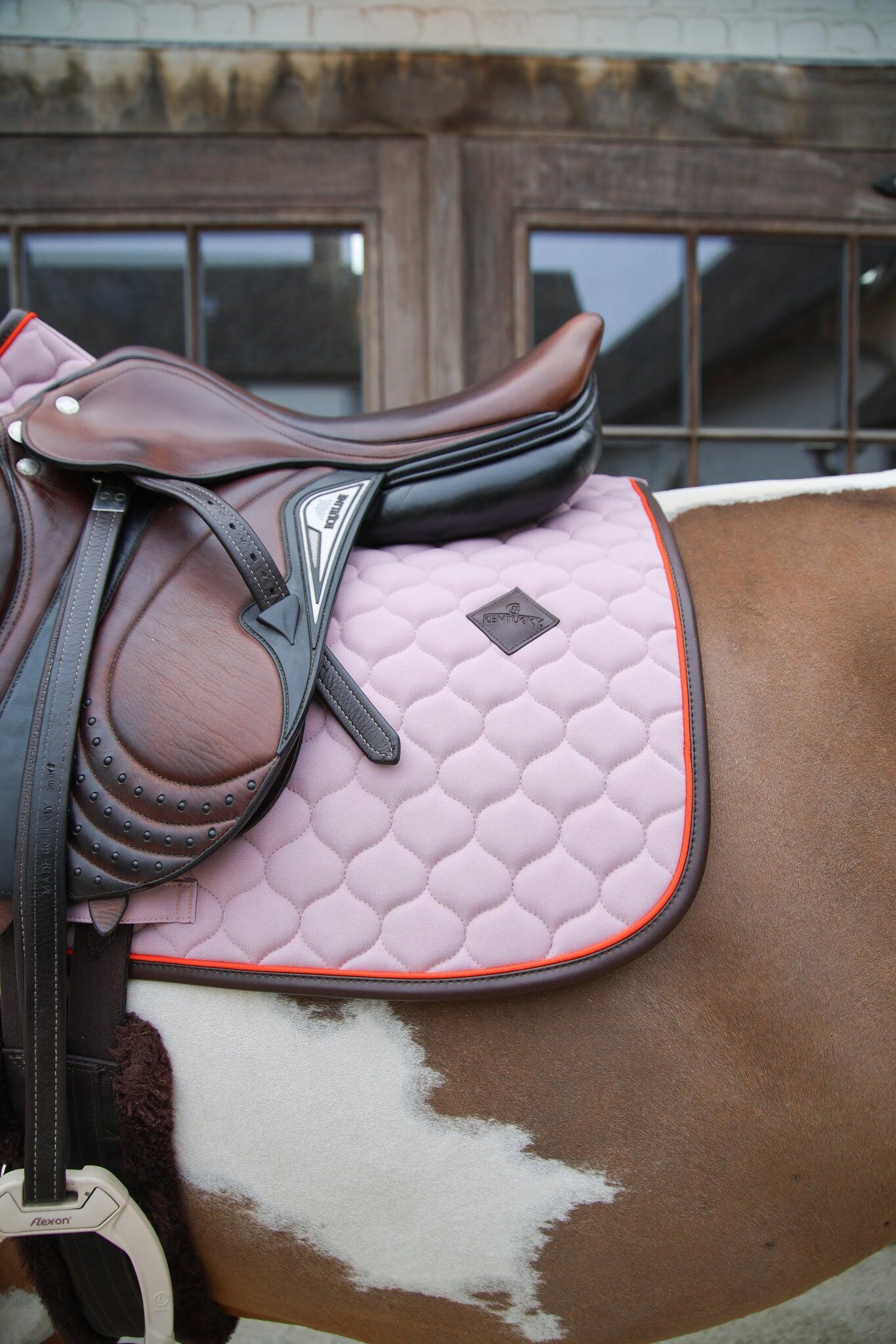 Zadeldoek onion quilt leer neon jumping oude roos KENTUCKY HORSEWEAR ...