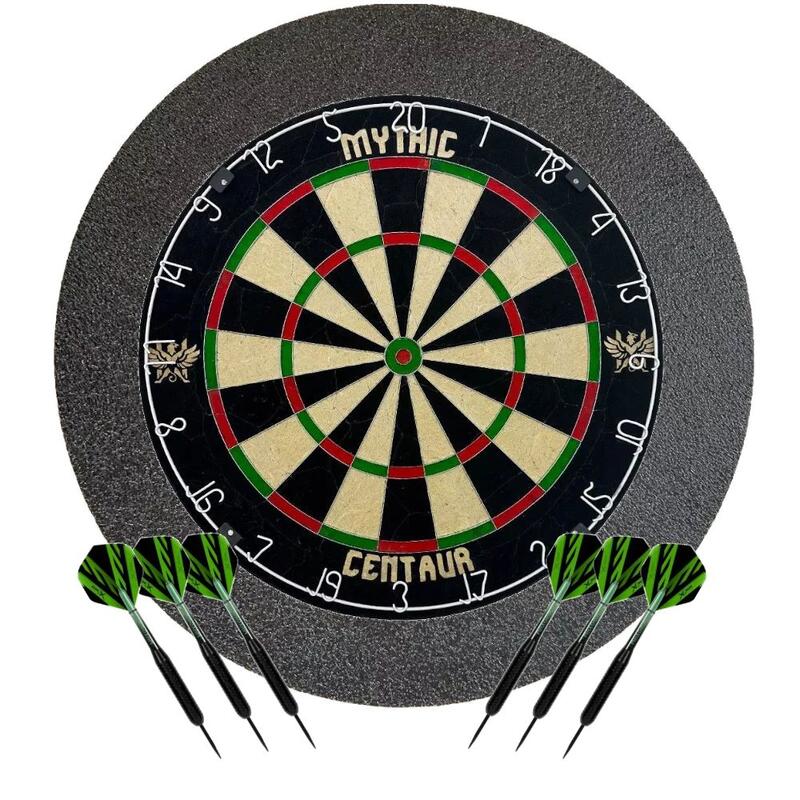 Šipkařský set - terč, ochrana na zeď, 2 sety šipek NO BRAND - Decathlon