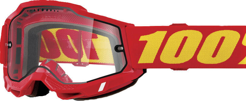 Goggle Accuri 2 Enduro MTB Red - Clear Lens 100PERCENT | Decathlon