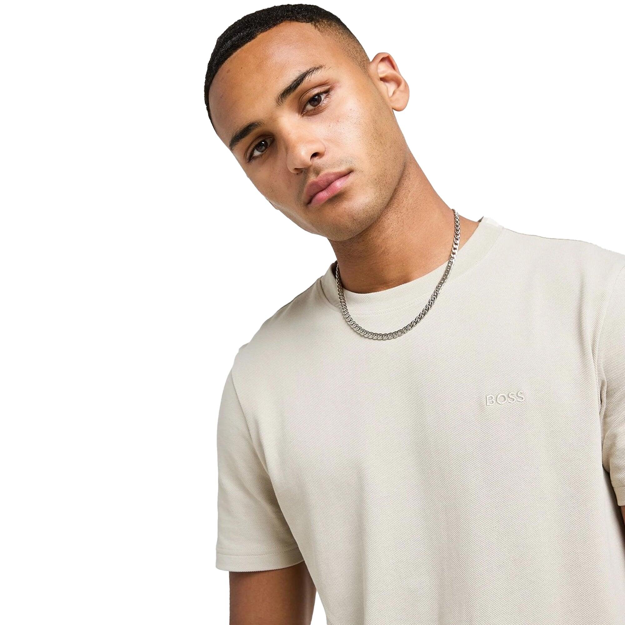 Pique Taddy T-Shirt Light Beige BOSS | Decathlon