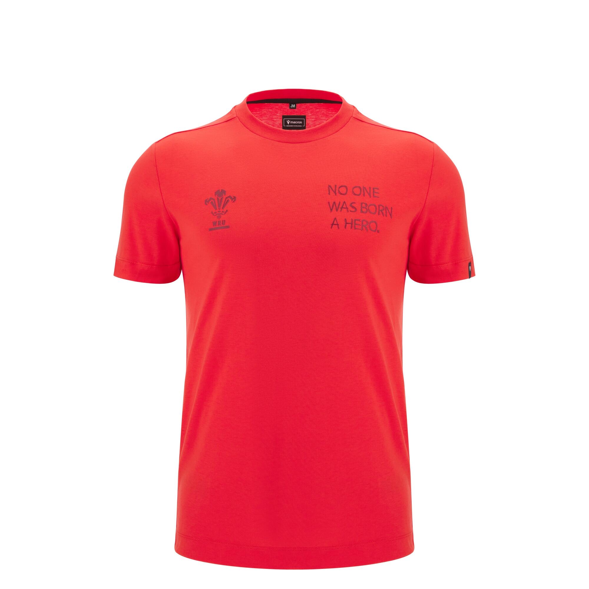 Wales WRU 2025/26 Kids Players Travel T-Shirt MACRON | Decathlon