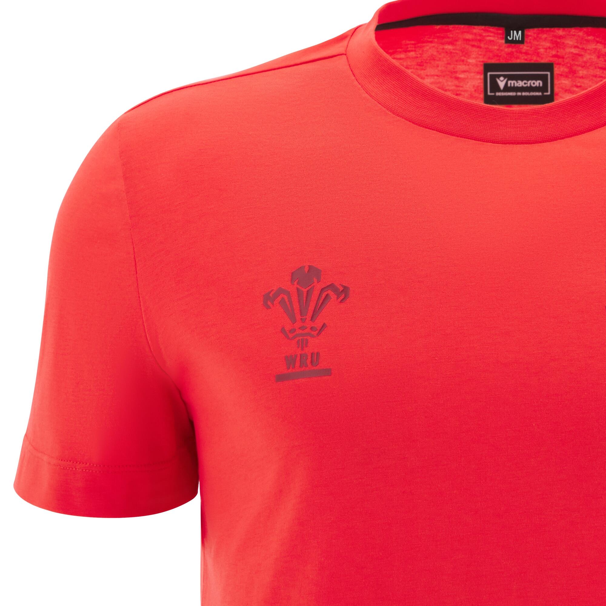 Wales WRU 2025/26 Kids Players Travel T-Shirt MACRON | Decathlon
