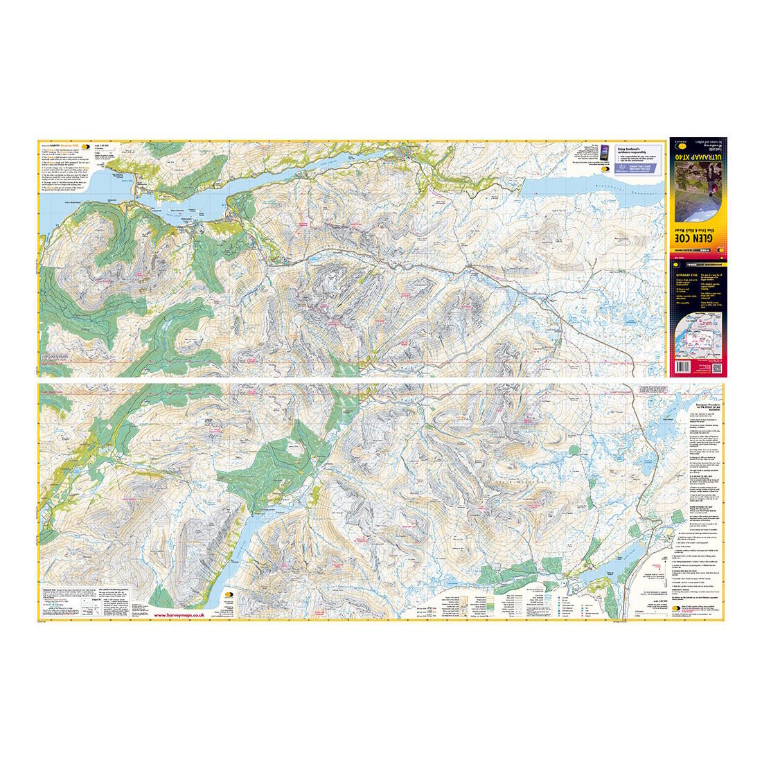 Harvey Pocket Size Map Glen Coe XT40 HARVEY MAPS | Decathlon
