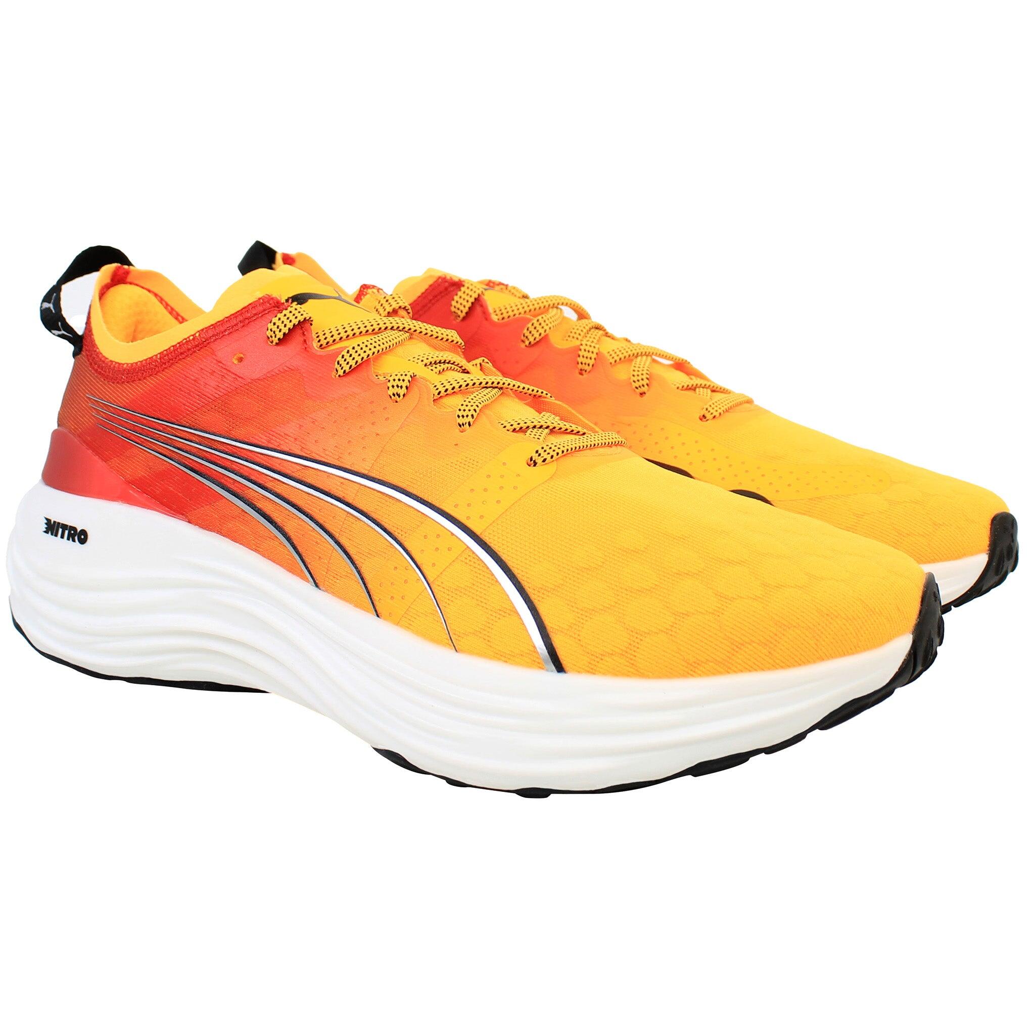 Puma ForeverRun Nitro Mens Yellow Running Shoes PUMA | Decathlon