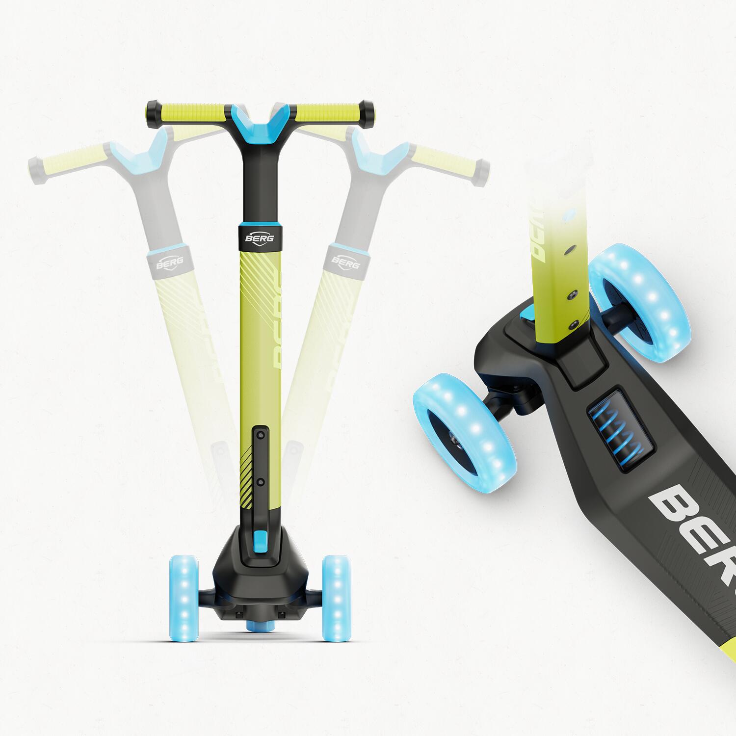 Trottinette pour Enfants, 2+ Ans, Pliable, Magnet-Deck, Nexo Lime ...