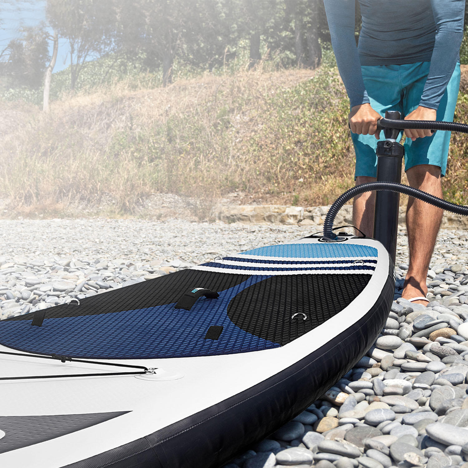 10'5ft Inflatable Stand Up Paddle Board Pack | Decathlon