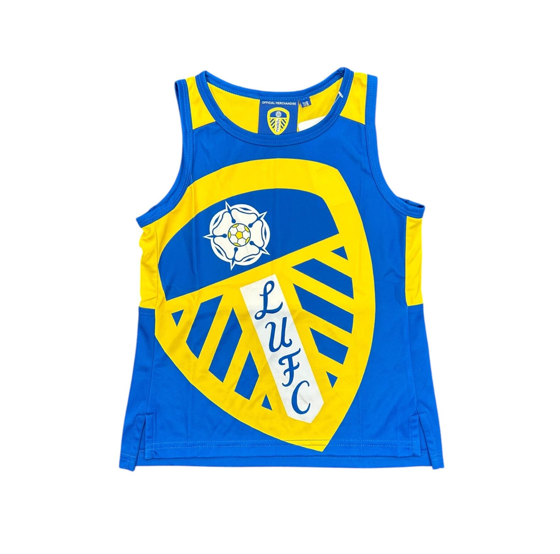 Leeds United Tank Top Kid's Football Oversized Crest Vest NO BRAND ...