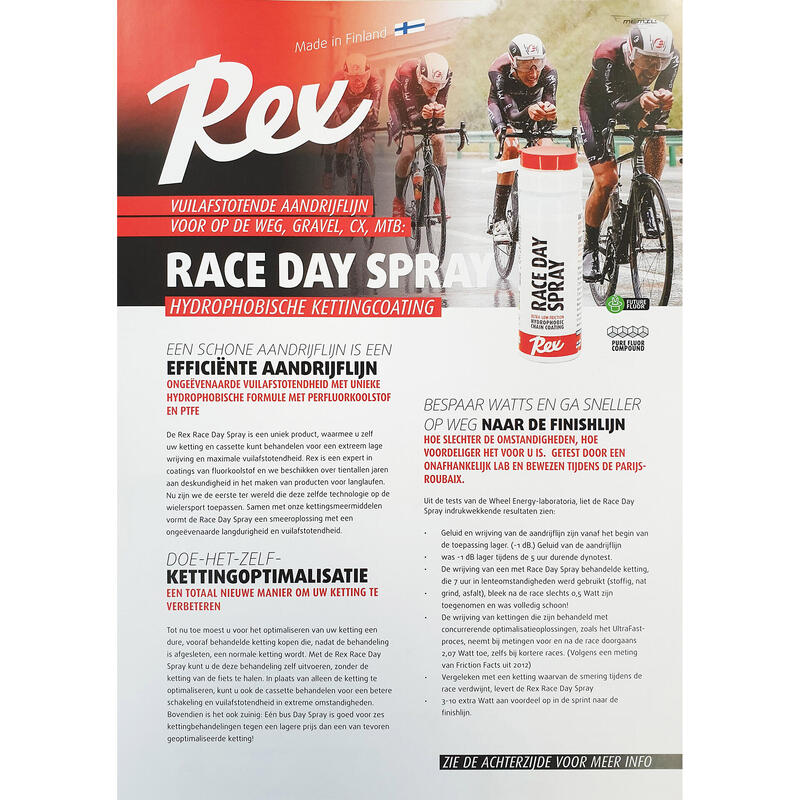 Cyclon Rex Race Day Spray - Revêtement hydrophobe pour chaîne 40ml ...