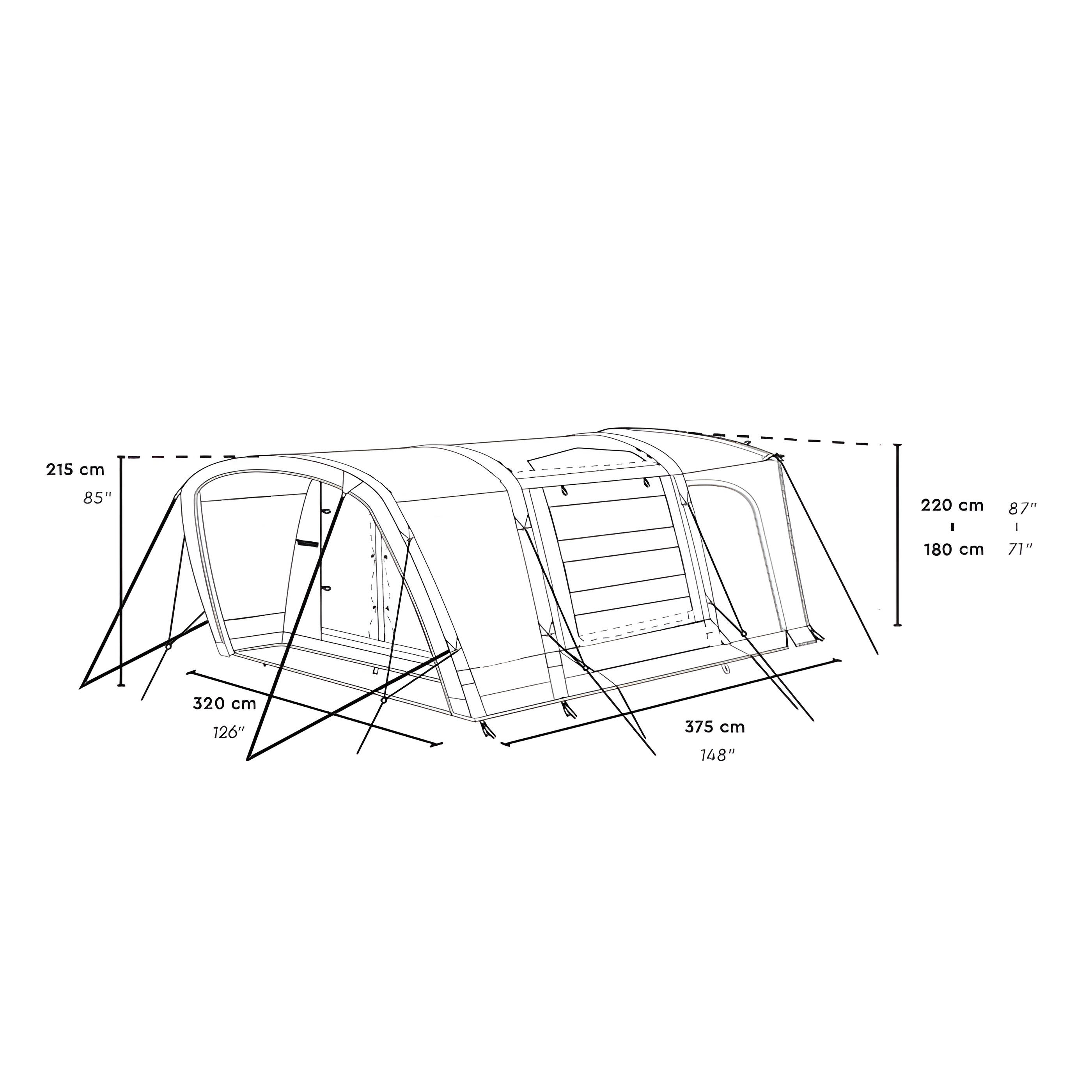 BISALA VAN | Aufblasbares Busvorzelt für Camping & Vanlife | Decathlon