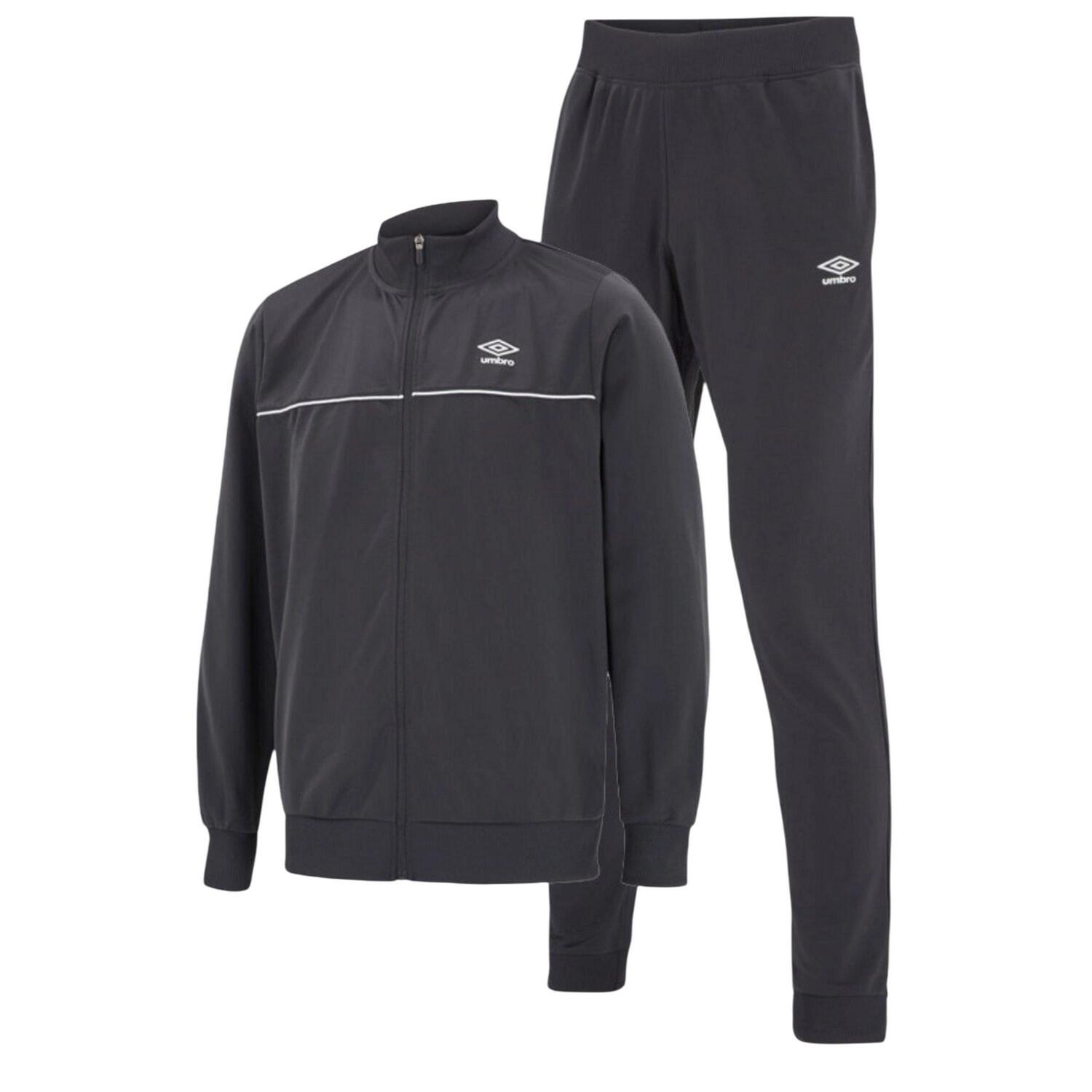 Mens Tricot Active Tracksuit (Black/White) UMBRO | Decathlon