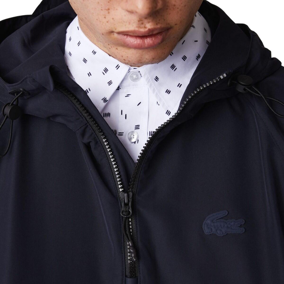 Mens Dual Material Pull Over Jacket (Navy) LACOSTE | Decathlon
