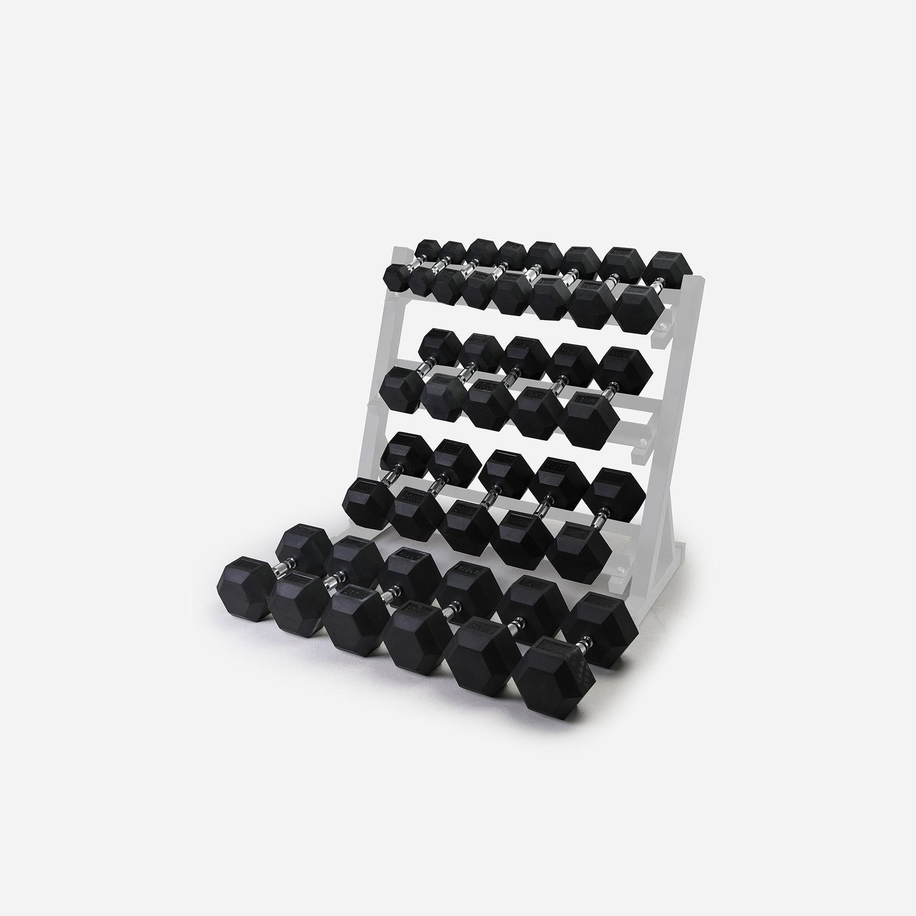 2.5-30KG Hex Dumbbell Set (2.5KG Increments) | Decathlon