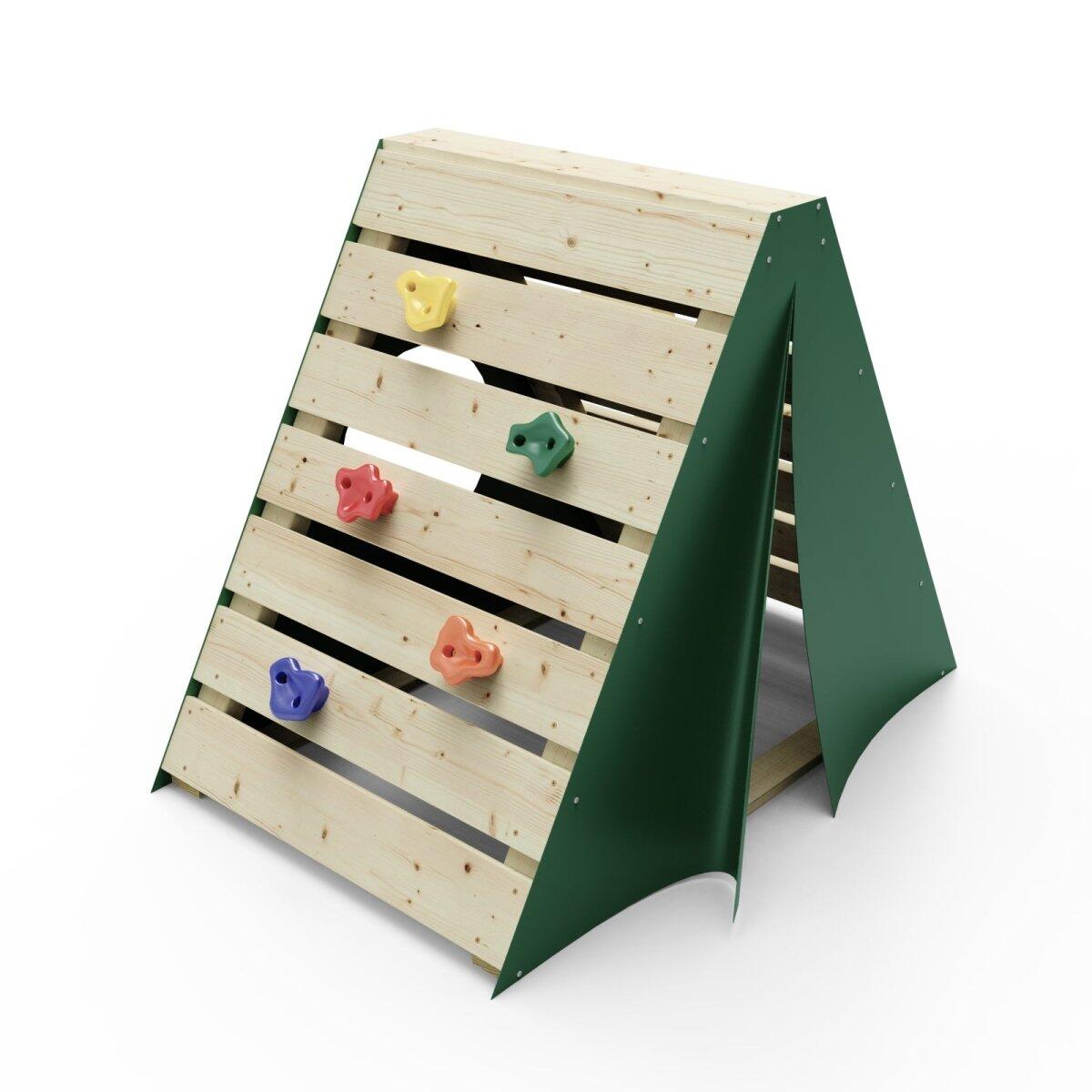 Rebo Mini Wooden Climbing Pyramid Adventure Playset - Green OUTDOORTOYS ...