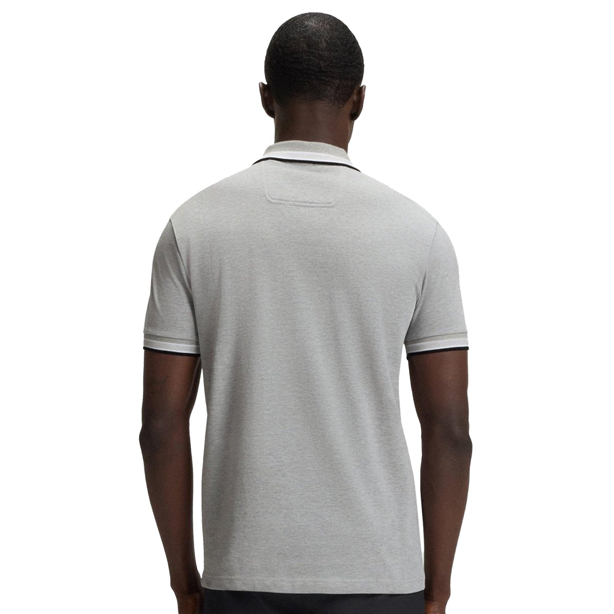 Paddy Piqué Polo Shirt Silver Grey BOSS | Decathlon