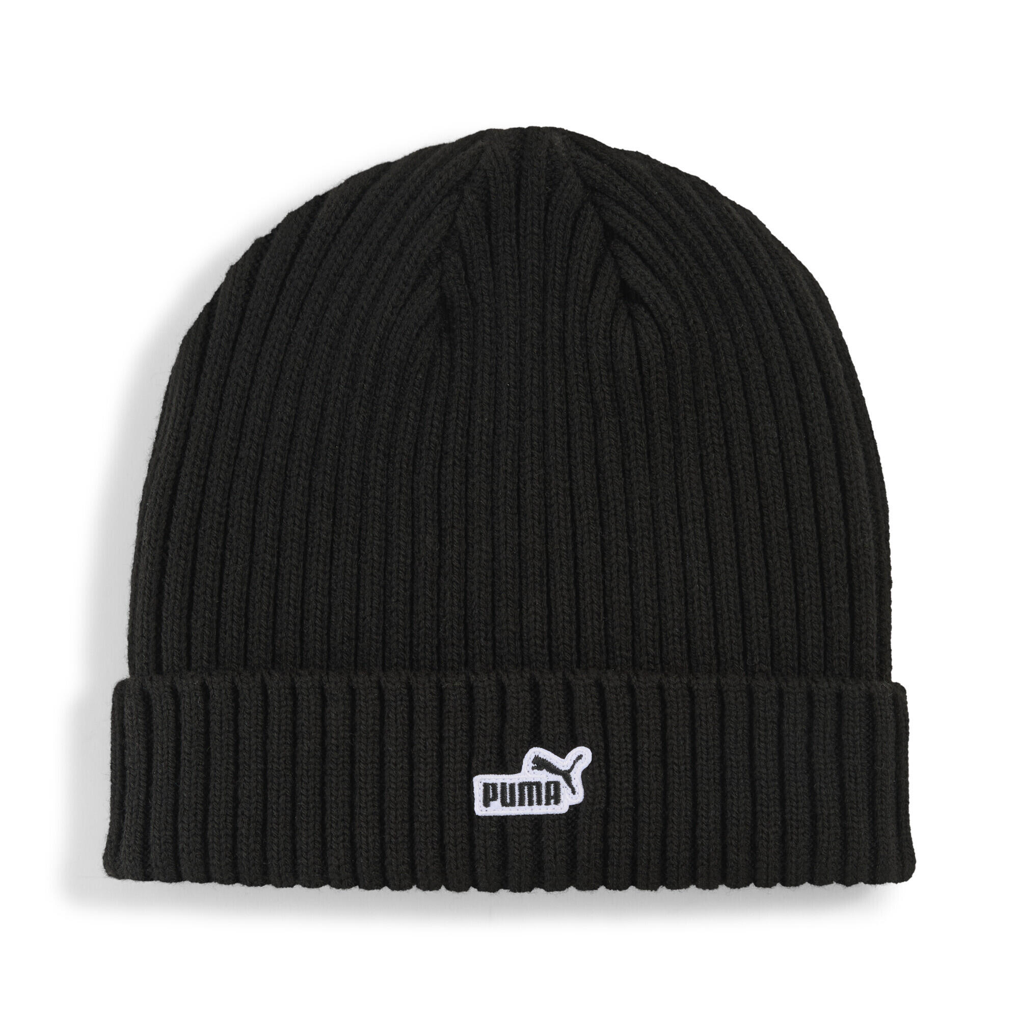 Essentials Patch beanie met middelhoge kroon PUMA Black PUMA | Decathlon