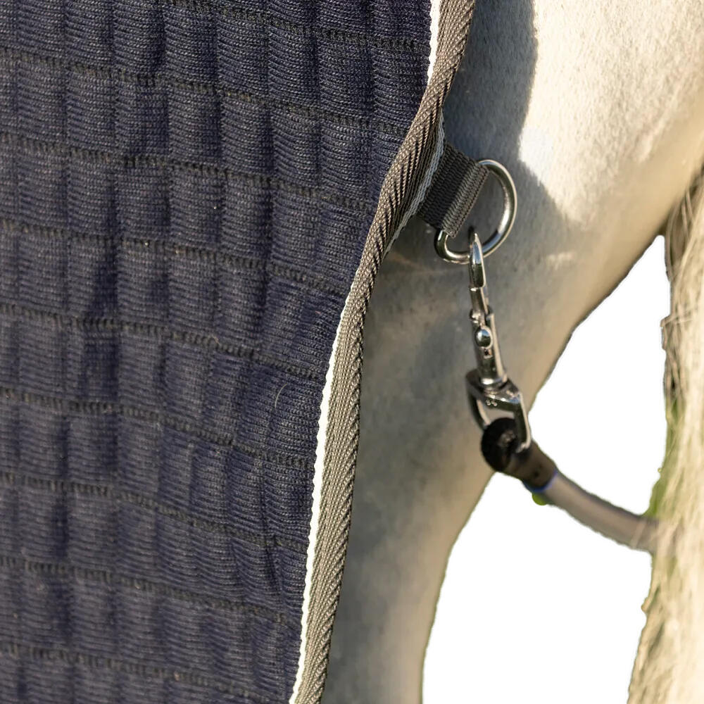 DefenceX Shield StandardNeck Thermal Horse Fleece Rug (Navy) HY | Decathlon