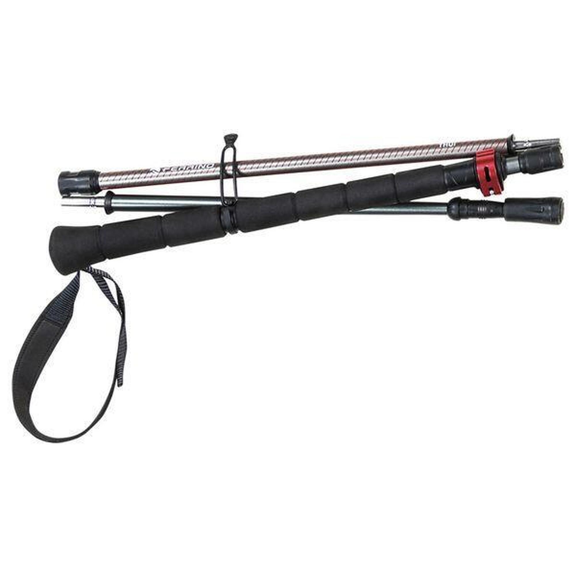 Bâton Ferrino Thui télescopique pliable - Rouge FERRINO | Decathlon