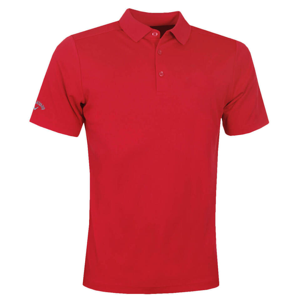 Callaway Golf Mens Tournament Polo Shirt - Tango Red - S CALLAWAY ...