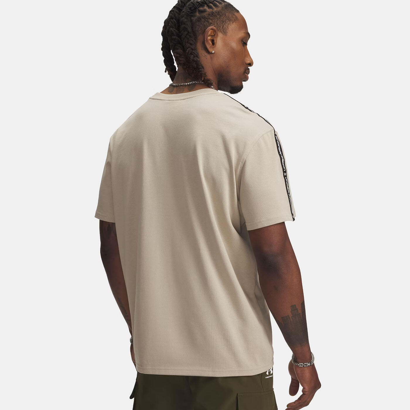 Ua Icon Heavyweight Heren T-shirt Met Gelabelde Strepen UNDER ARMOUR ...