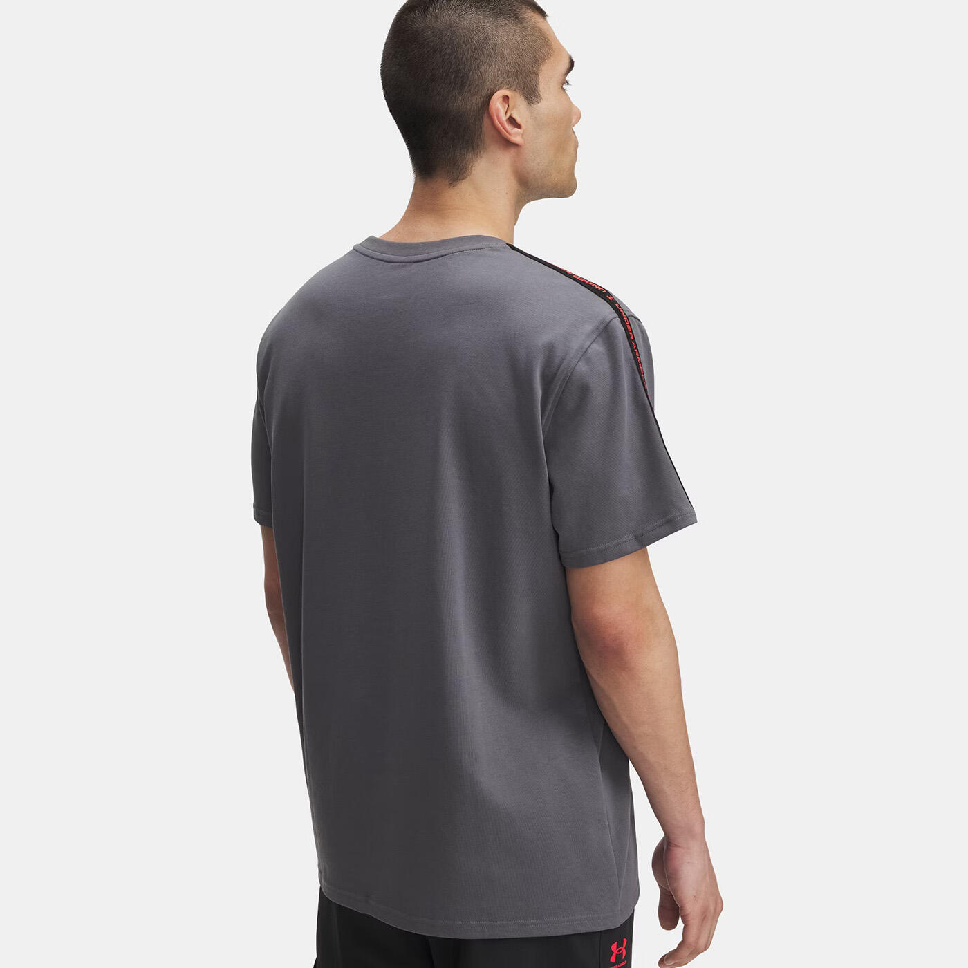 Heren Heavy-weight Ua Icon T-shirt Met Gestreepte Banden UNDER ARMOUR ...