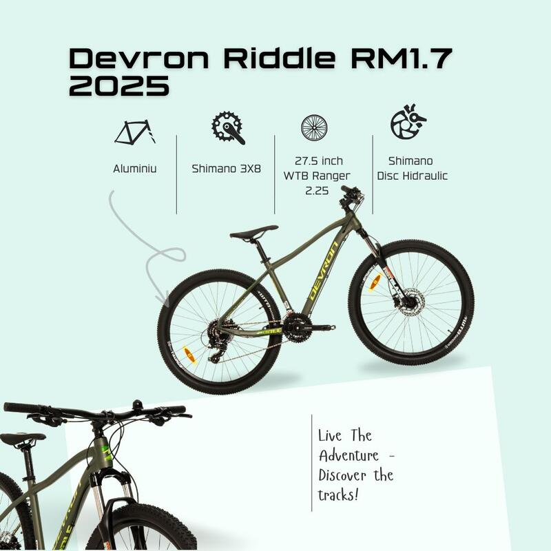 DEVRON - Bicicleta Mtb Devron Riddle RM1.7 2025 - 27.5 Inch, L ...