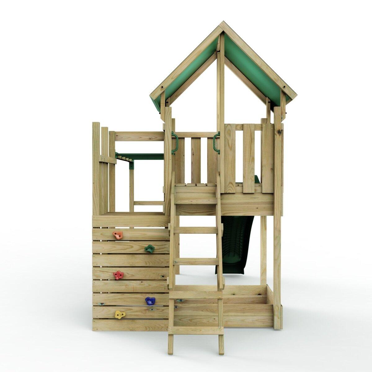 Rebo Modular Wooden Climbing Frame Adventure Playset - M11 Stepup ...