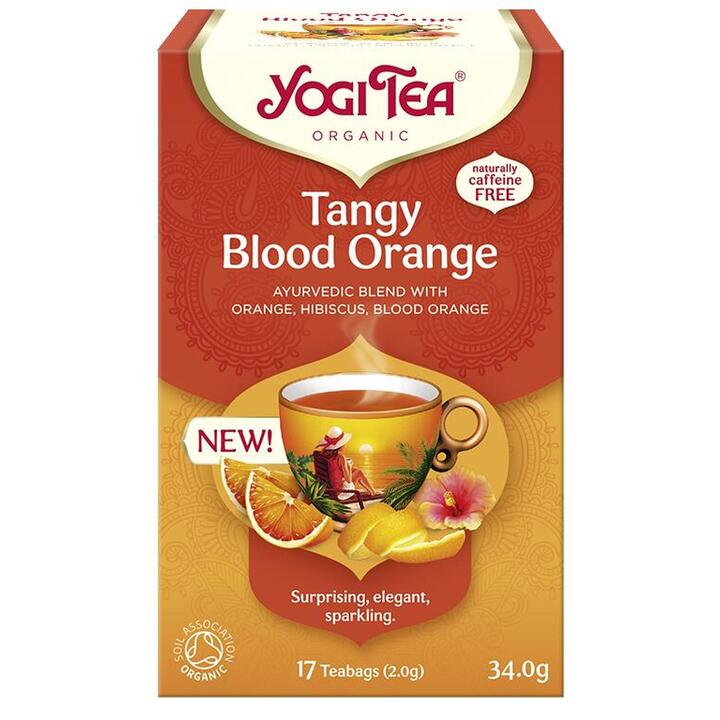 YOGI TEA® TANGY BLOOD ORANGE Orzeźwiająca czerwona pomarańcza BIO NO ...