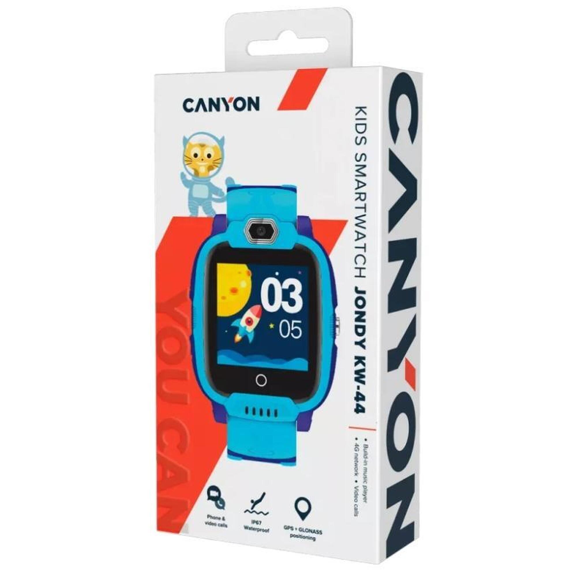 CANYON - Smartwatch Canyon Kids Jondy KW-44, Ecran IPS 1.4", Bluetooth ...