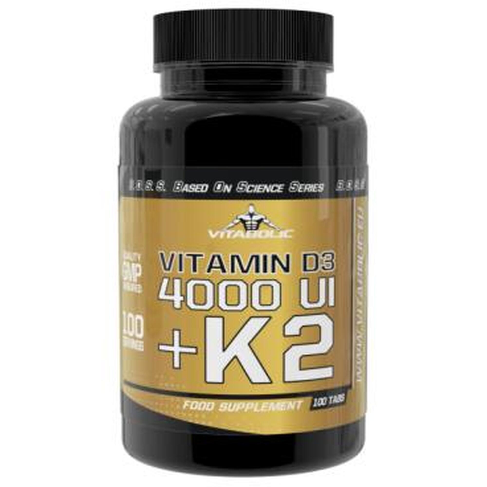 VITABOLIC - Vitamin D3 4000 UI + K2 100 tab | Decathlon