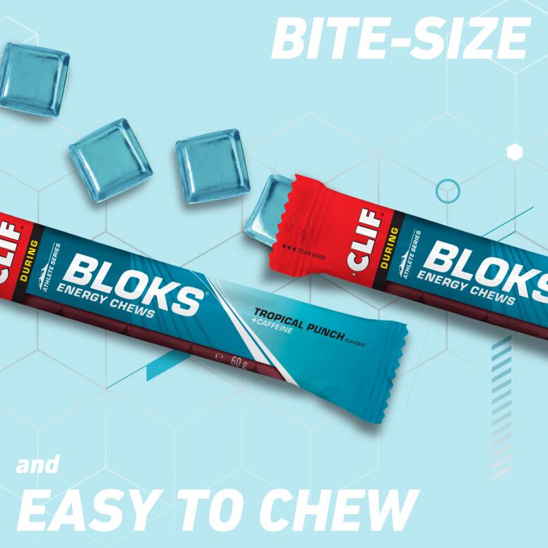Clif Tropical Punch Blok Energy Chews (18 Pack) CLIF | Decathlon