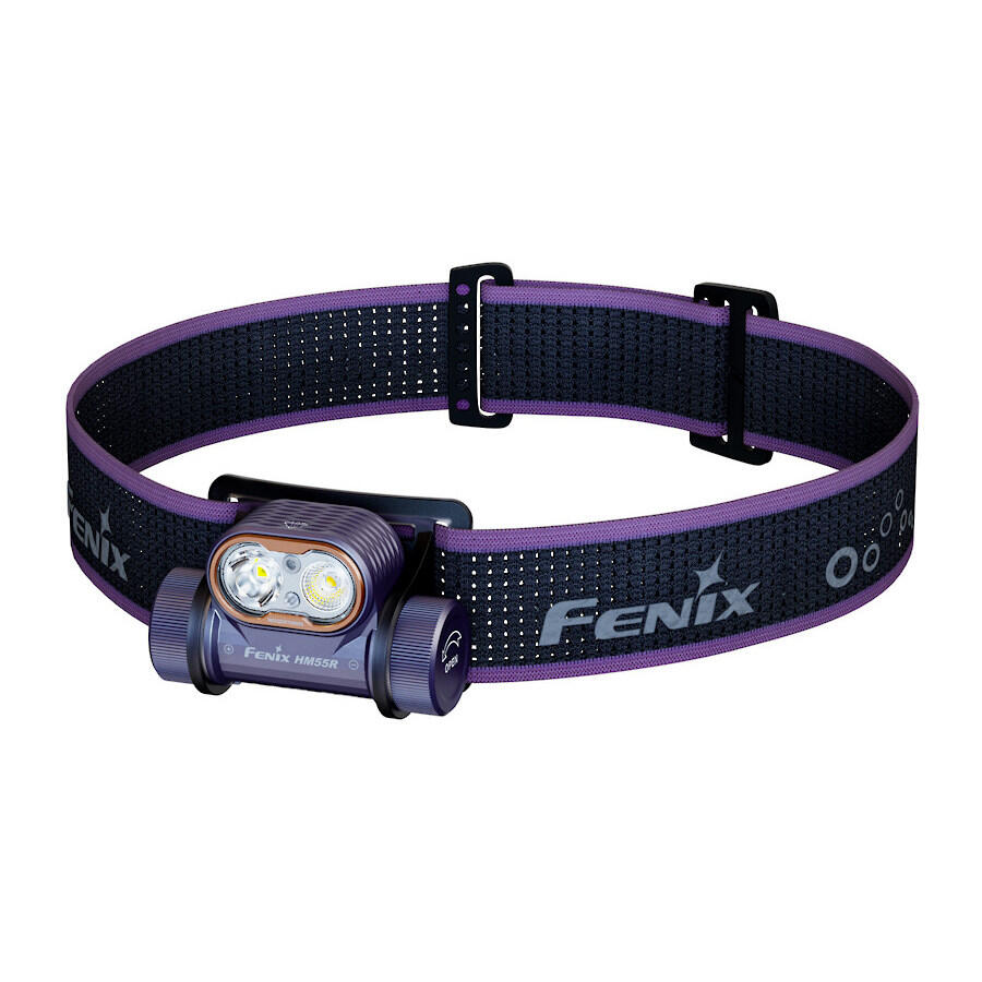 HM55R 1200 lumen Compact Headlamp Dark Purple FENIX | Decathlon