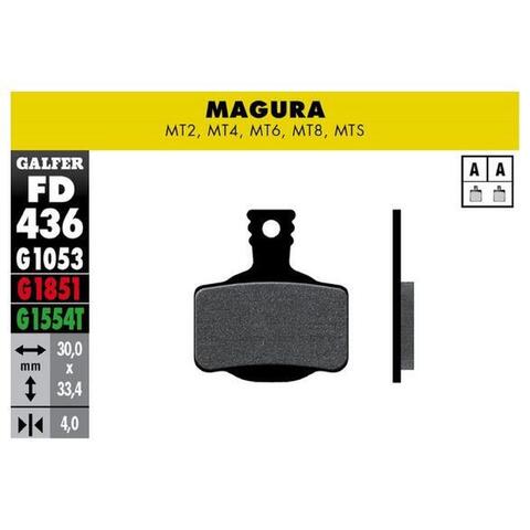 GALFER Plaquettes Advanced Red compatibles Magura MT2/MT4/MT6/MT8/MTS ...