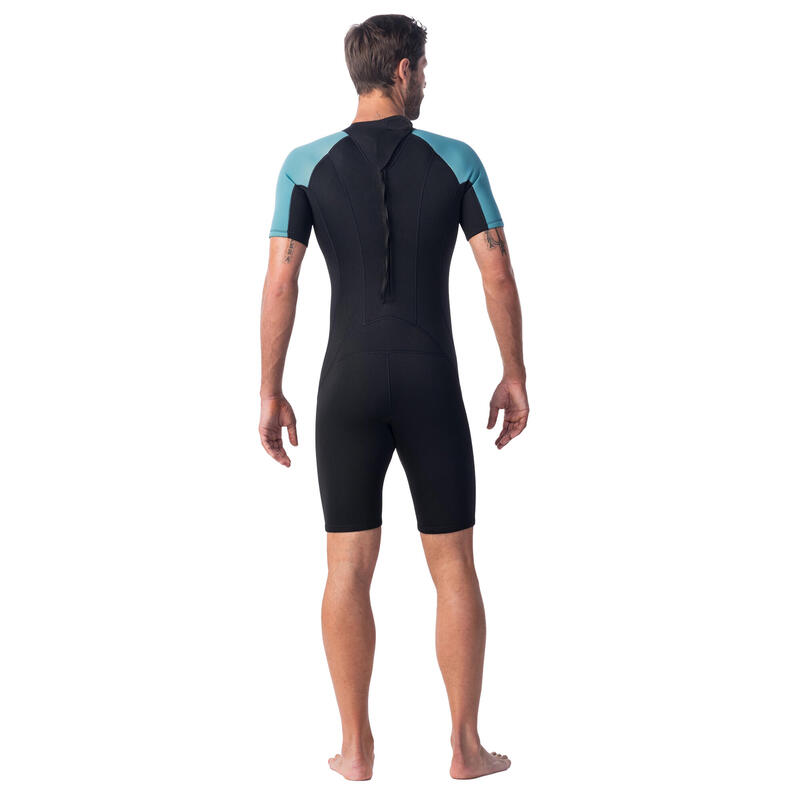 Combinaison De Plongée SURFI Homme (Noir / Bleu Sarcelle) AQUAWAVE ...