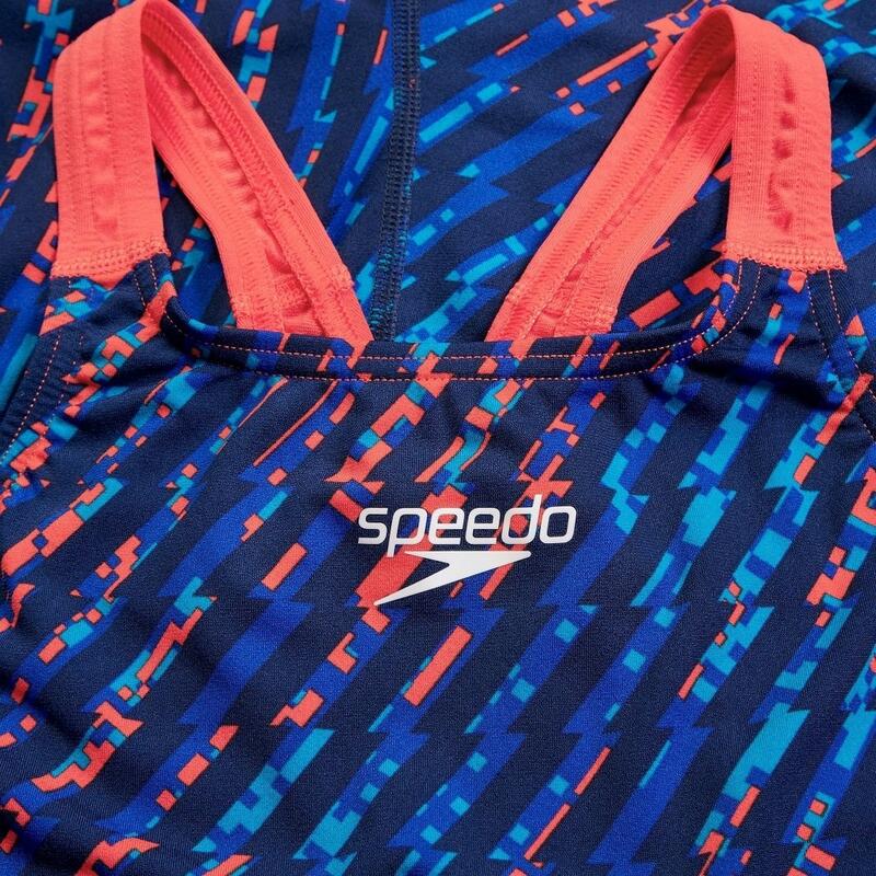 Maillot De Bain Shorty KNEESKIN Fille (Bleu / Rouge) SPEEDO | Decathlon